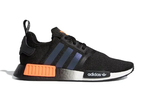 Adidas Nmd R1 Iridescent Sneakers - Core Black/solar Orange/cloud White