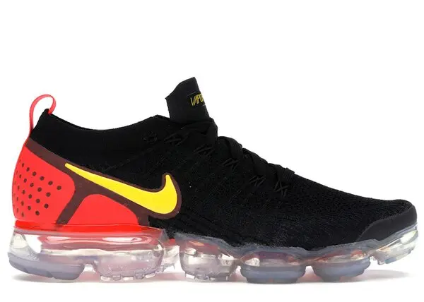 Nike Air Vapormax 2 Sneakers - Black/laser Orange/total Crimson