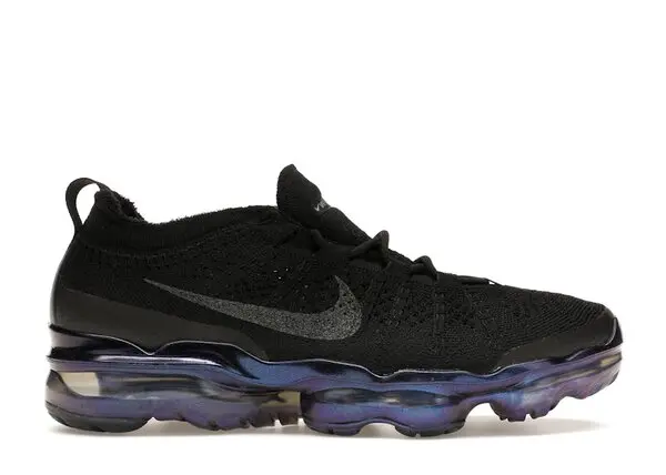 Nike Air Vapormax 2023 Flyknit Iridescent Sneakers - Black/metallic Silver