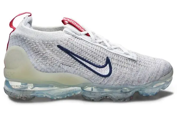 Nike Air Vapormax 2021 Flyknit Sneakers - Photon Dust/midnight Navy Blue/mystic Hibiscus