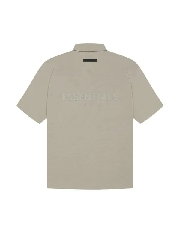 Fear Of God Essentials Polo Shirt - Moss/goat