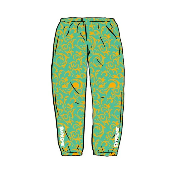 Supreme Warm Up Pant - Teal Floral