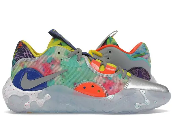Nike Pg What The Sneakers - Opti Yellow/metallic Silver/total Orange