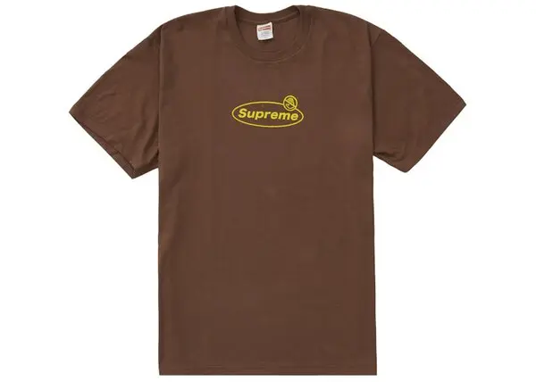 Supreme Warning Tee Shirt - Brown