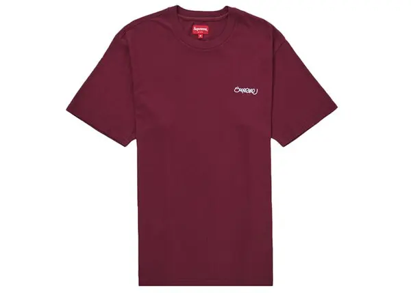 Supreme Washed Handstyle Short Sleeve Top - Plum