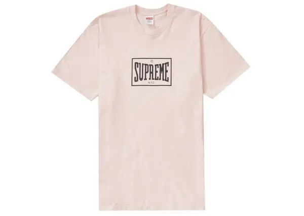 Supreme Warm Up Tee Shirt - Pale Pink