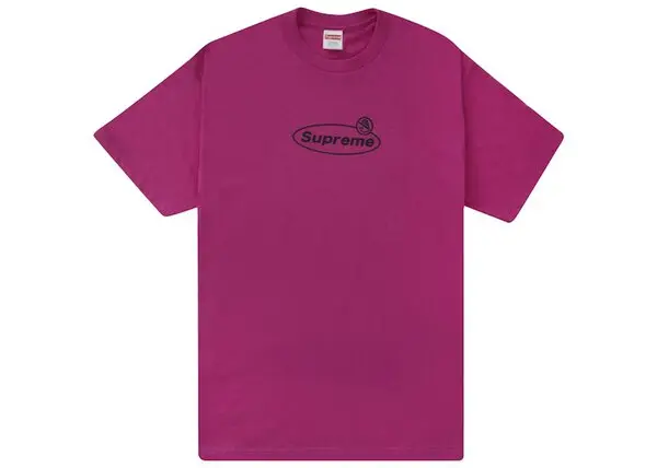 Supreme Warning Tee Shirt - Magenta
