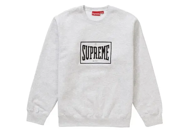 Supreme Warm Up Crewneck Sweatshirt - Ash Grey