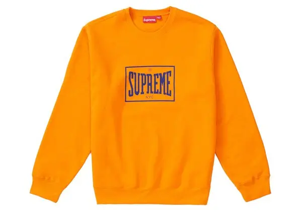 Supreme Warm Up Crewneck Sweatshirt - Orange