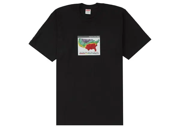 Supreme Weather Tee Shirt - Black