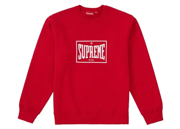 Supreme Warm Up Crewneck Sweatshirt - Red