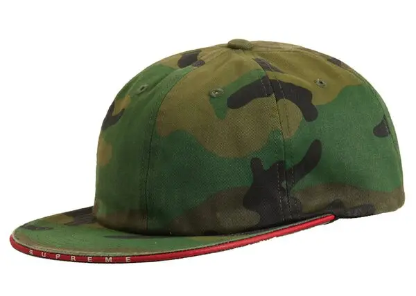 Supreme Visor Logo 6-panel Cap - Woodland Camo
