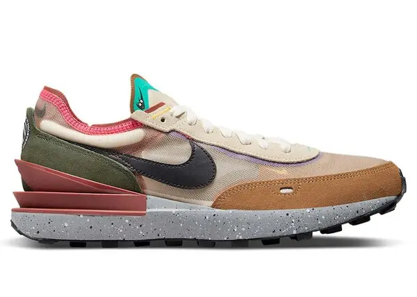 Nike Waffle One Everybody's Running Club Sneakers - Sail/brown/olive