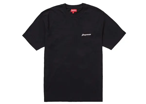 Supreme Washed Short Sleeve Tee Shirt - Black