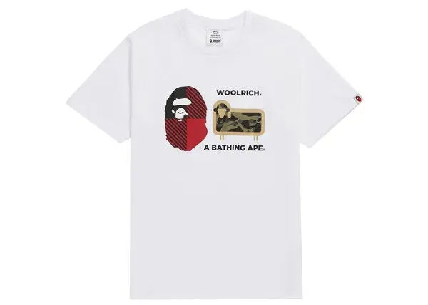 BAPE X Woolrich Tee Shirt - White