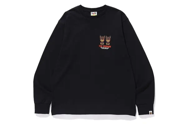 BAPE X Xo The Weeknd Long Sleeve Tee Shirt - Black