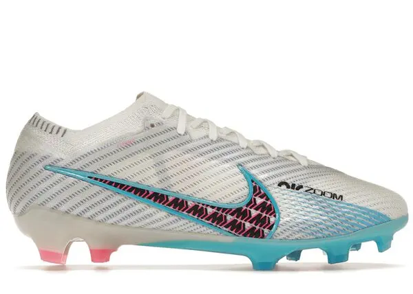 Nike Zoom Mercurial Vapor 15 Elite Fg Soccer Shoe - White/pink Blast/indigo Haze