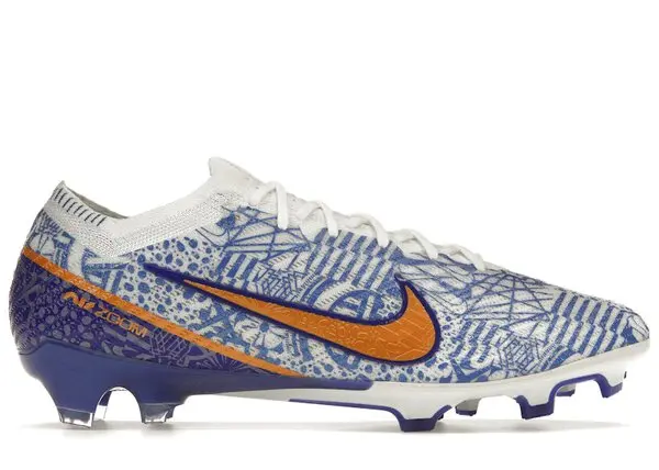 Nike Zoom Mercurial Vapor 15 Elite Fg Pro Cr7 Azulejo - White/concord/medium Blue