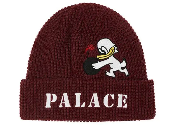 PALACE Duck Bomb Beanie - Wine