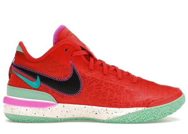 Nike Zoom Lebron Nxxt Gen Sneakers - Track Red/black/teal Nebula