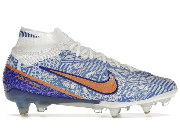 Nike Zoom Mercurial Superfly Elite Cr7 Sgpro Ac Azulejo - White/concord/medium Blue