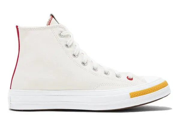 CONVERSE Chuck Taylor All Star 70 Hi Clot Sneakers - White/red/gum