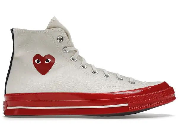 CONVERSE Chuck Taylor All Star 70 Hi Comme Des Garcons Play - Pristine/red/egret