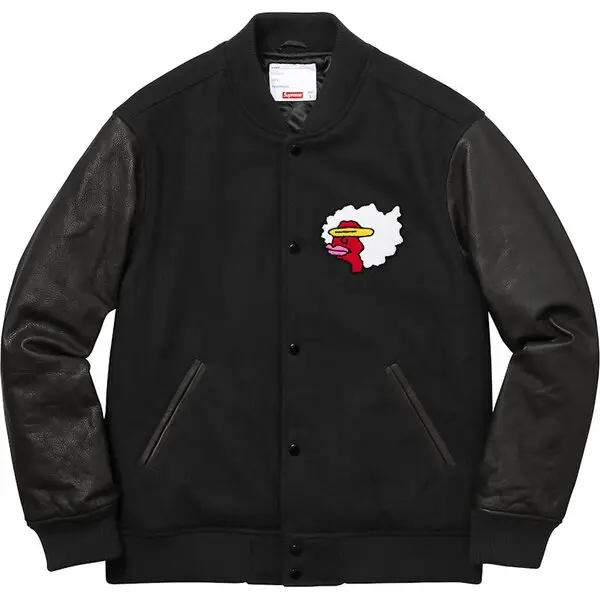 Supreme Gonz Ramm Varsity Jacket - Black