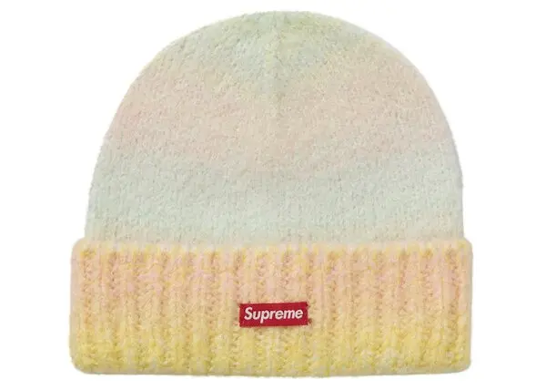 Supreme Gradient Stripe Beanie - Yellow
