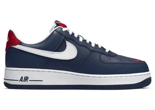 Nike Air Force 1 Low Usa - Obsidian/white/red