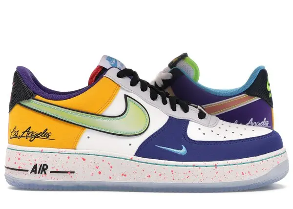 Nike Air Force 1 Low What The La Sneakers - White/black/hyper Jade