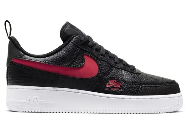 Nike Air Force 1 Low Utility Sneakers - Black/red