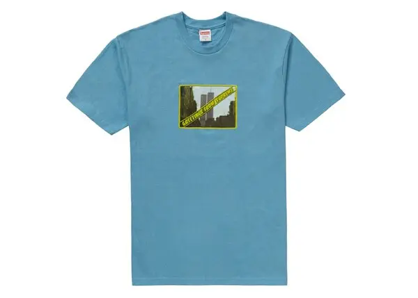 Supreme Greetings Tee Shirt - Light Slate