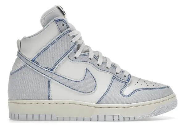Nike Dunk High 1985 Denim Sneakers - Light Blue/white