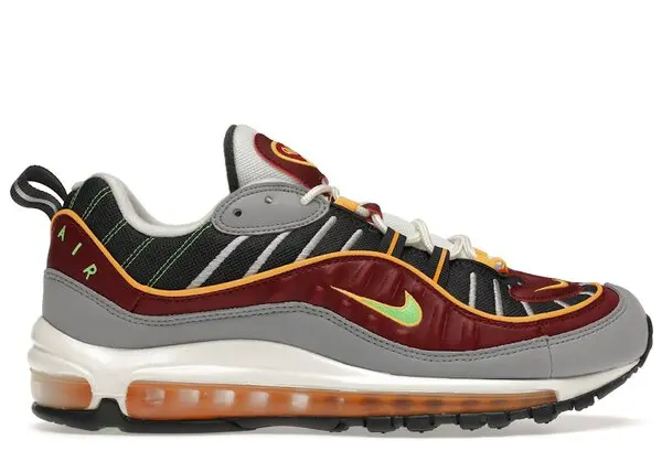 Nike Air Max 98 Sneakers - Team Red/green Strike/wolf Grey