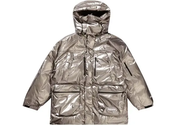 Supreme Goretex 700-fill Down Parka - Silver