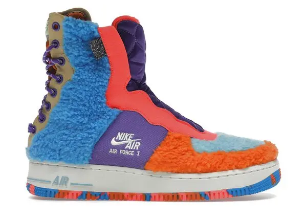 Nike Air Force 1 Rebel Xx Sherpa Sneakers - Spirit Purple/sail/orange