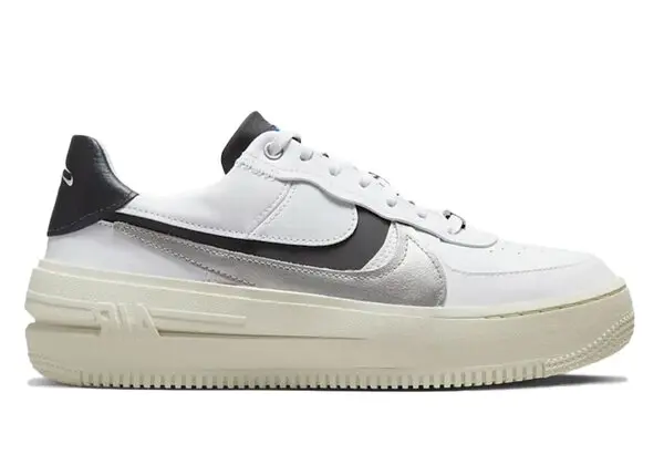 Nike Air Force 1 Plt.af.orm Sneakers - White/metallic Silver/sail