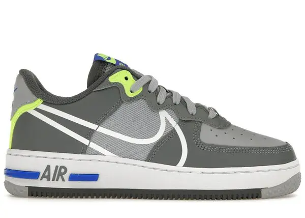 Nike Air Force 1 React Sneakers - Wolf Grey/white/smoke Grey