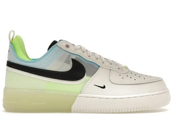 Nike Force 1 React Sneaker - Sail/barely Volt/ghost Green