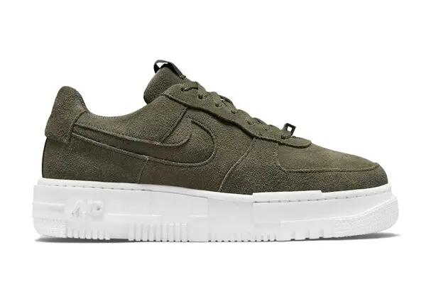 Nike Air Force 1 Low Pixel Sneakers - Cargo Khaki/black/white