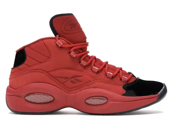REEBOK Question Mid Heart Over Hype - Black/scarelet Red/gold Metallic