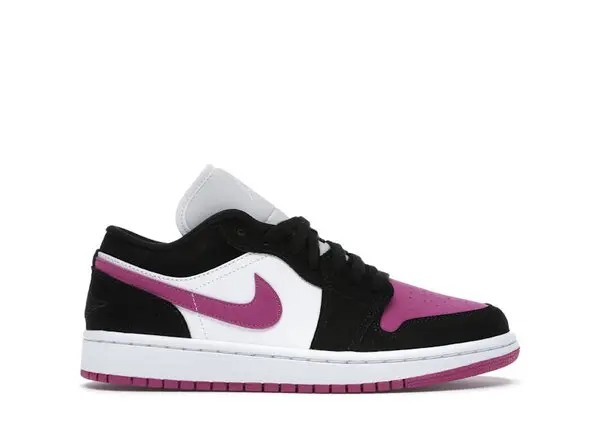 JORDAN 1 Low Sneakers - Black/cactus Flower/white