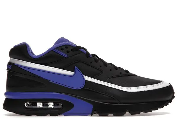 Nike Air Max Bw Og Leather Sneakers - Black/persian Violet/white