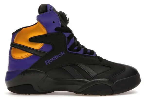 REEBOK Shaq Attaq Los Angeles Lakers Sneakers - Core Black/bold Purple/collegiate Gold