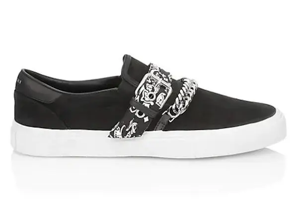 Amiri Bandana Buckle Slip-on Sneakers - Black