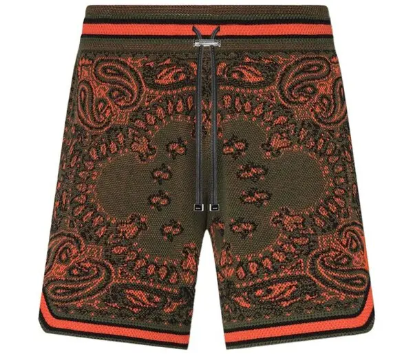 Amiri Bandana Printed Shorts - Green