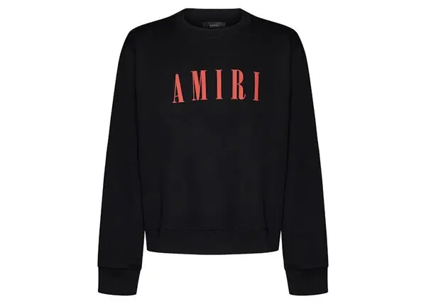 Amiri Core Logo Crewneck Sweatshirt - Black/red