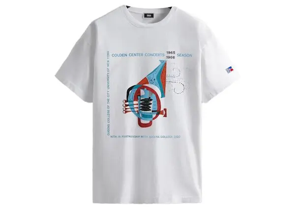 Kith Russell Athletic Cuny Queens College Jazz Vintage Tee Shirt - White