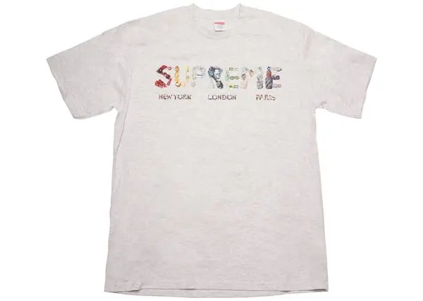 Supreme Rocks Tee Shirt - Ash Grey